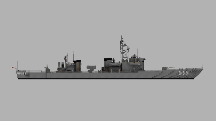 JMSDF JS Abukuma Destroyer Escort DE-229 Minecraft Map