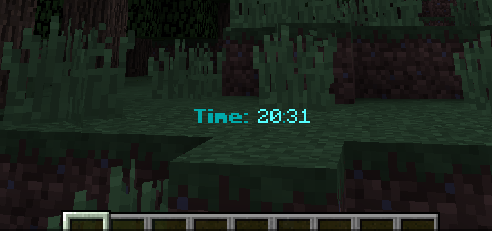 TimeTracker - 12/24 Hour Time In Minecraft (Datapack) Minecraft Data Pack