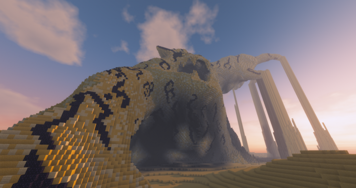 Shukaku One-Tail (一尾, Ichibi), Organic build Minecraft Map