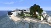 small modern Island House Minecraft Map