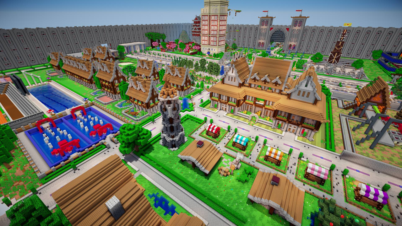 Minigame Town Minecraft Map