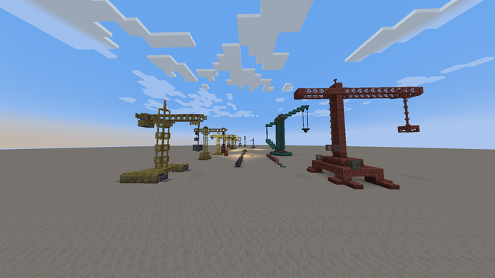Cranes vol.2 bundle & schematics (structure blocks data) Minecraft Map
