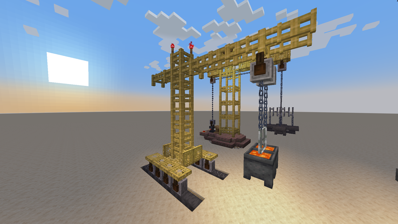 Cranes vol.2 bundle & schematics (structure blocks data) Minecraft Map