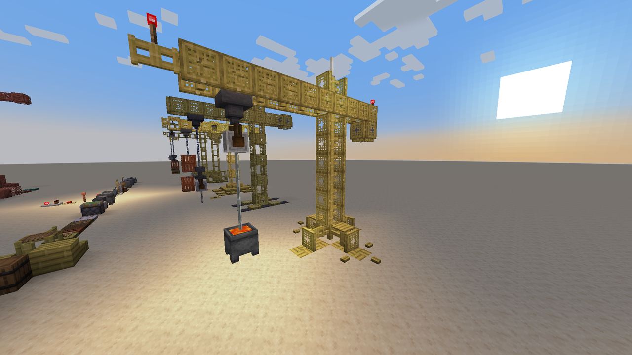 Cranes vol.2 bundle & schematics (structure blocks data) Minecraft Map