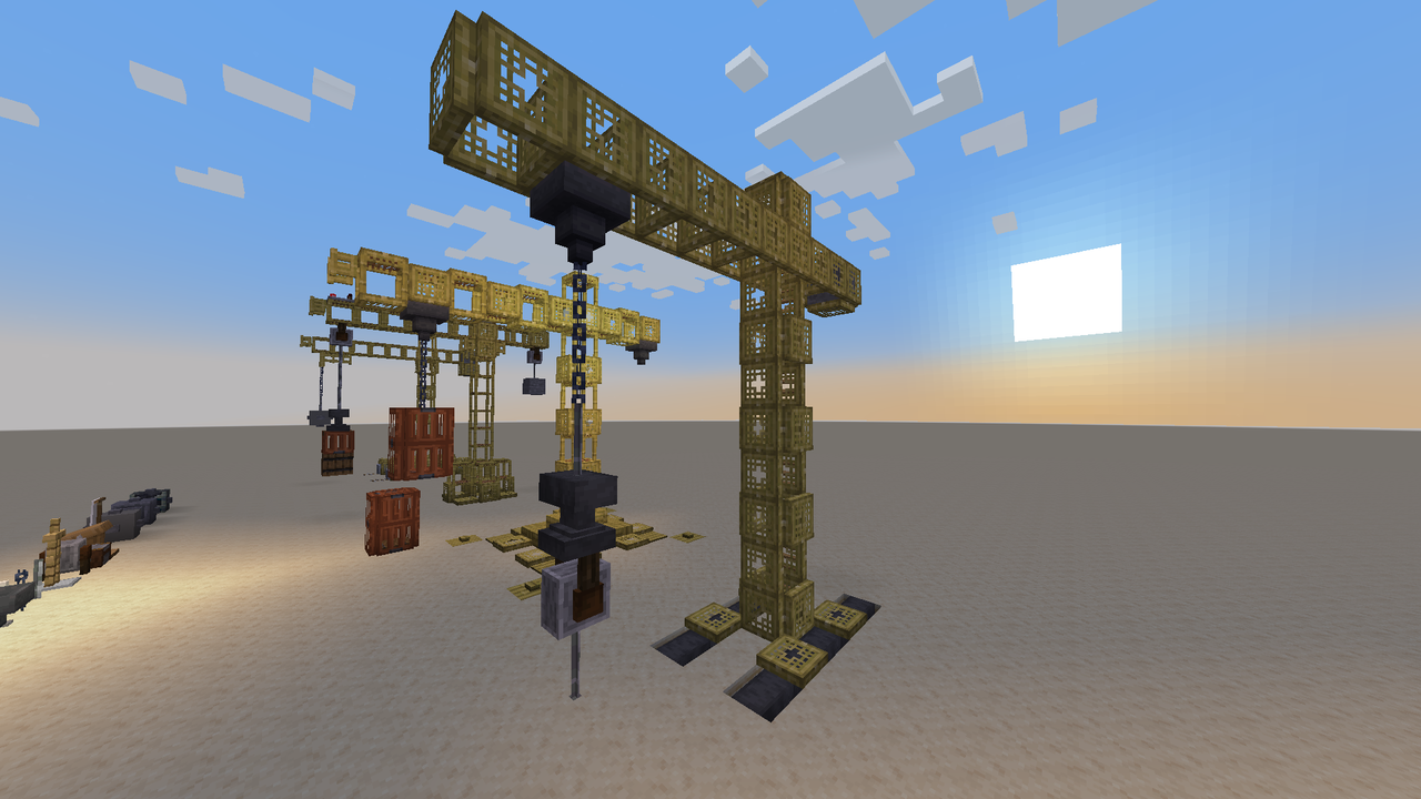 Cranes vol.2 bundle & schematics (structure blocks data) Minecraft Map