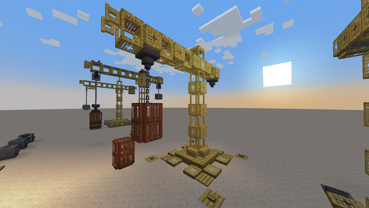 Cranes vol.2 bundle & schematics (structure blocks data) Minecraft Map