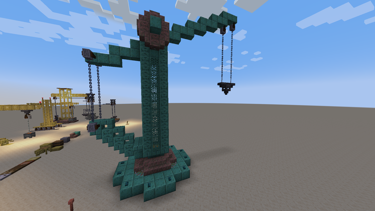 Cranes vol.2 bundle & schematics (structure blocks data) Minecraft Map
