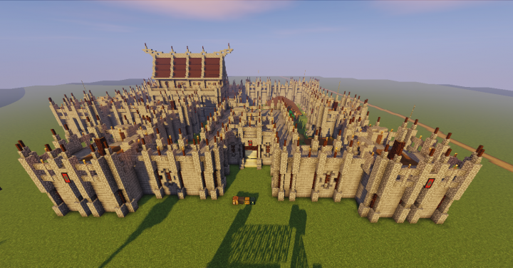 Somewhat historically accurate defend-able castle build Minecraft Map