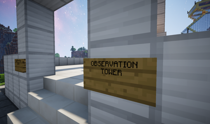 Observation Tower (Good For Theme Parks) Minecraft Map