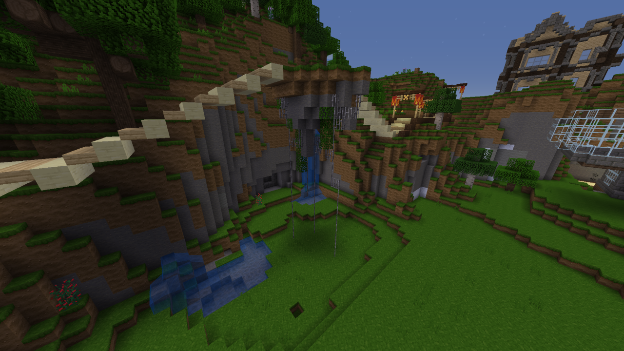 Hanging Bridge Platform Minecraft Map