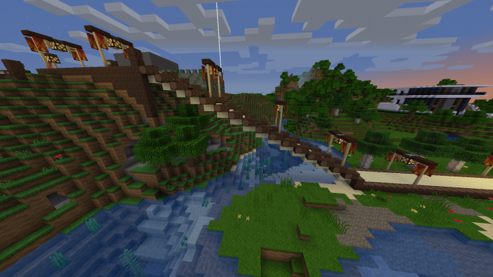 Giant Outdoor Stairs Minecraft Map