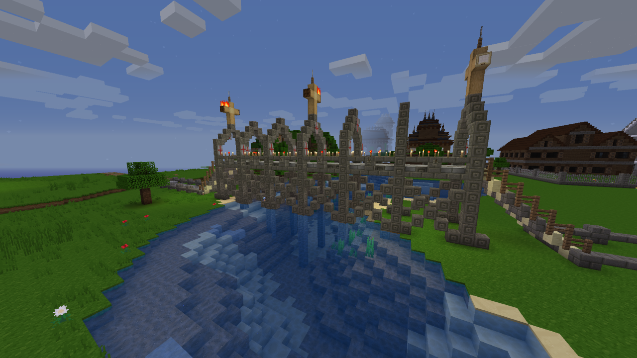 Burning Crosses Bridge Minecraft Map