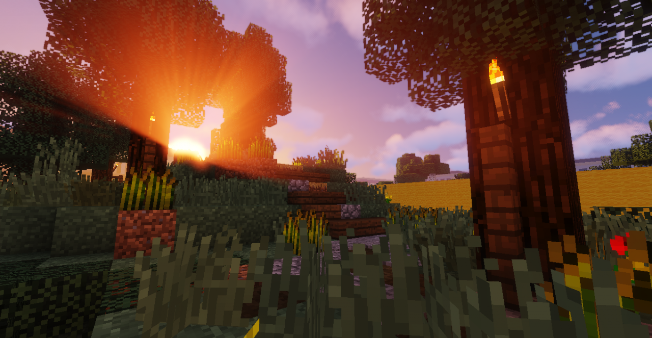 Modern/Medieval Park (Center and Fort/Castle) Minecraft Map