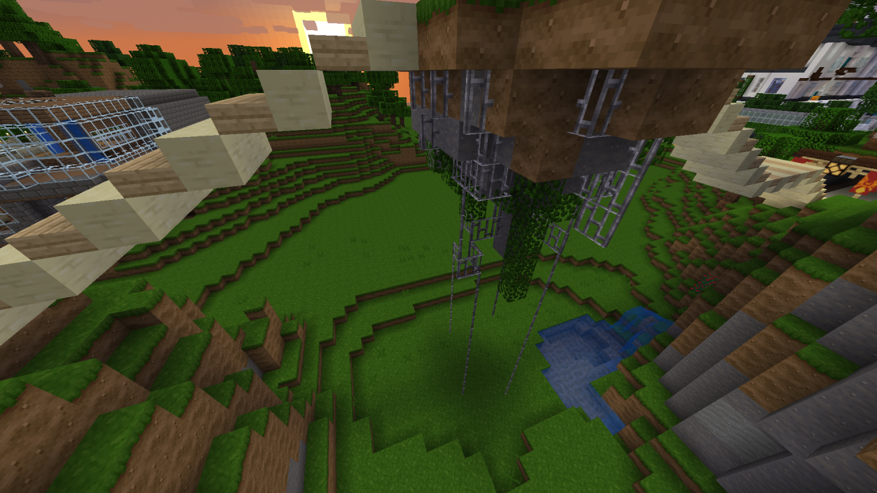 Hanging Bridge Platform Minecraft Map