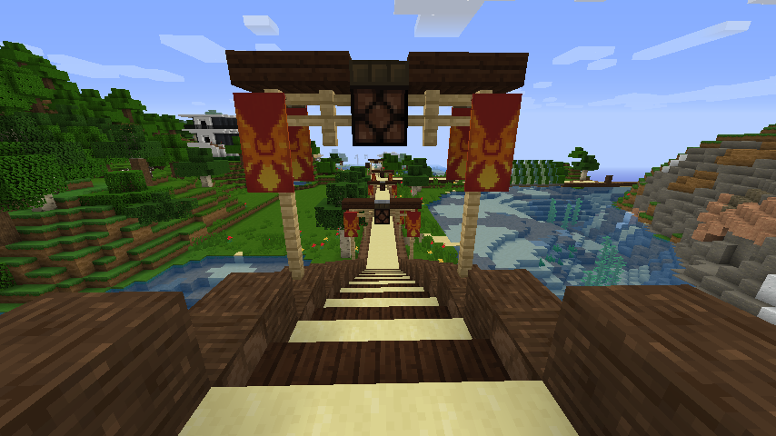 Giant Outdoor Stairs Minecraft Map