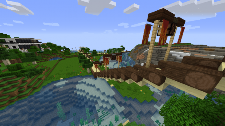 Giant Outdoor Stairs Minecraft Map