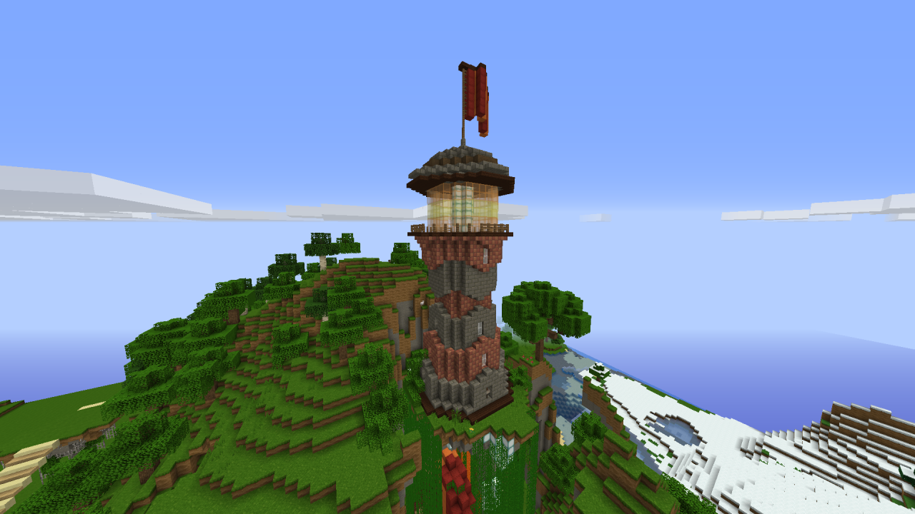 Floating Lighthouse(Ship Included) Minecraft Map