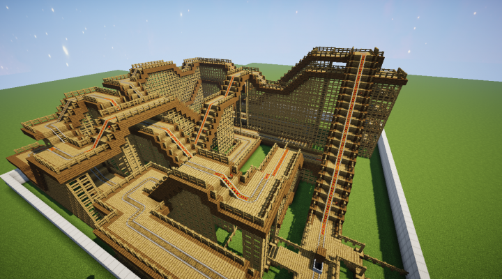 Wooden Roller Coaster! Minecraft Map