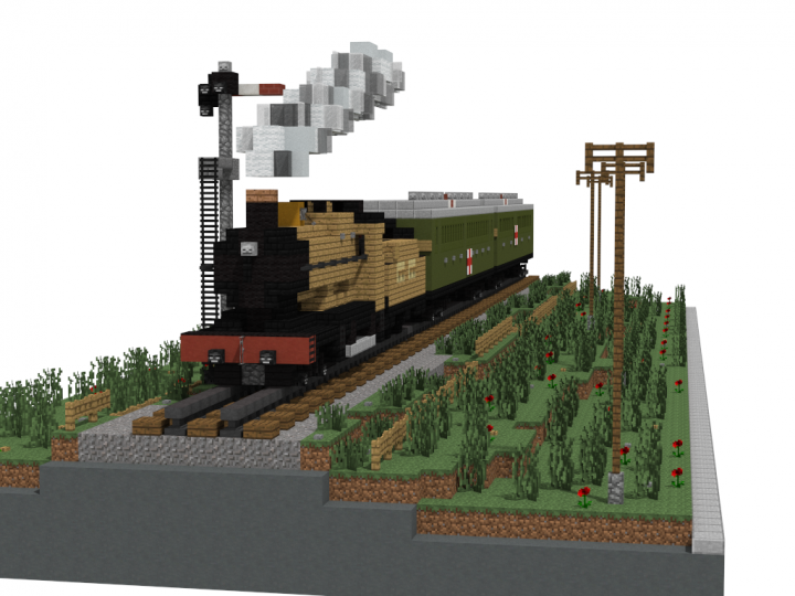 WWI Ambulance train | 1,5:1 diorama Minecraft Map
