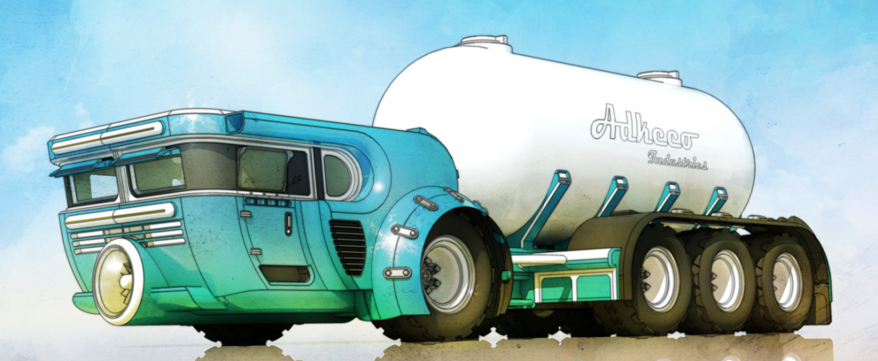 Atompunk Tank Truck Minecraft Map