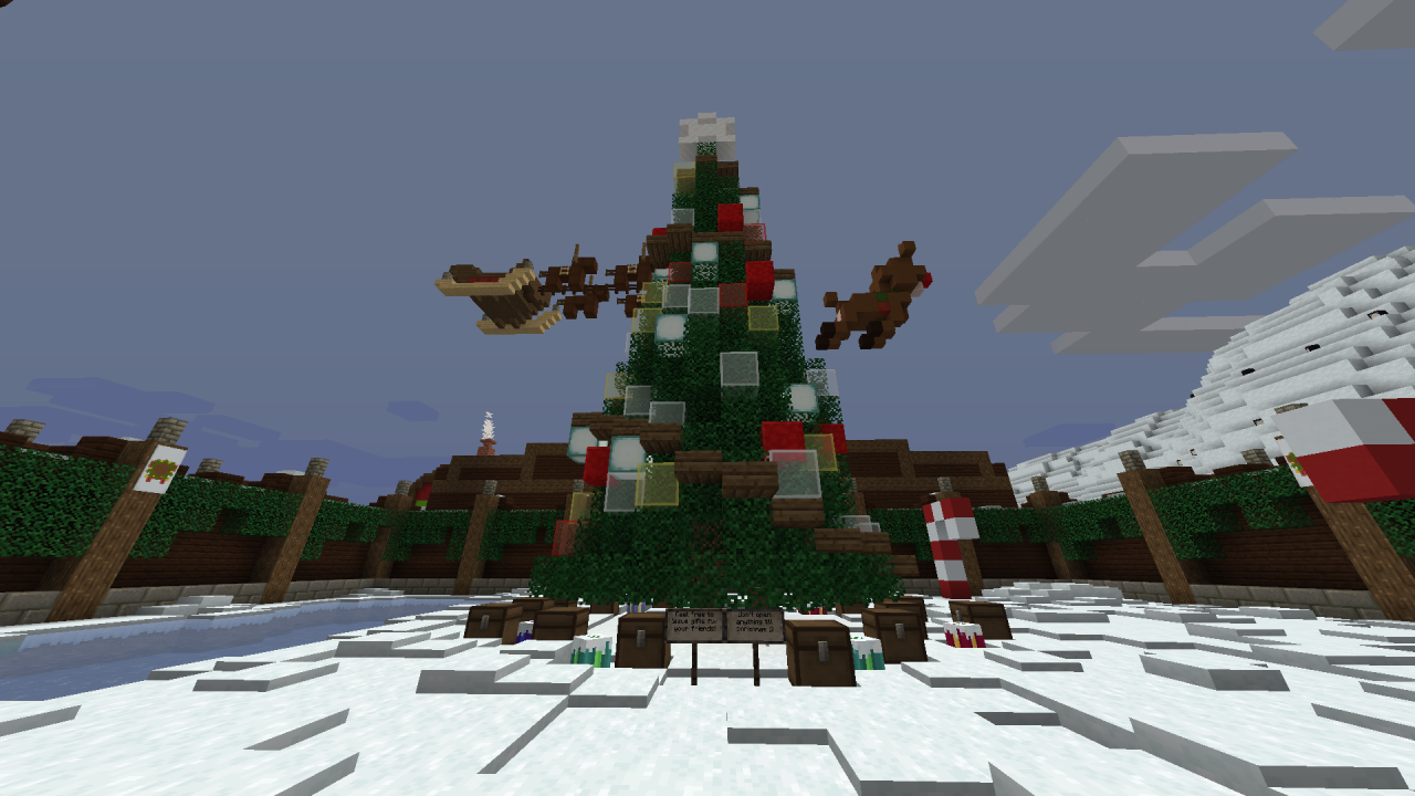 Festive Christmas Tree Minecraft Map