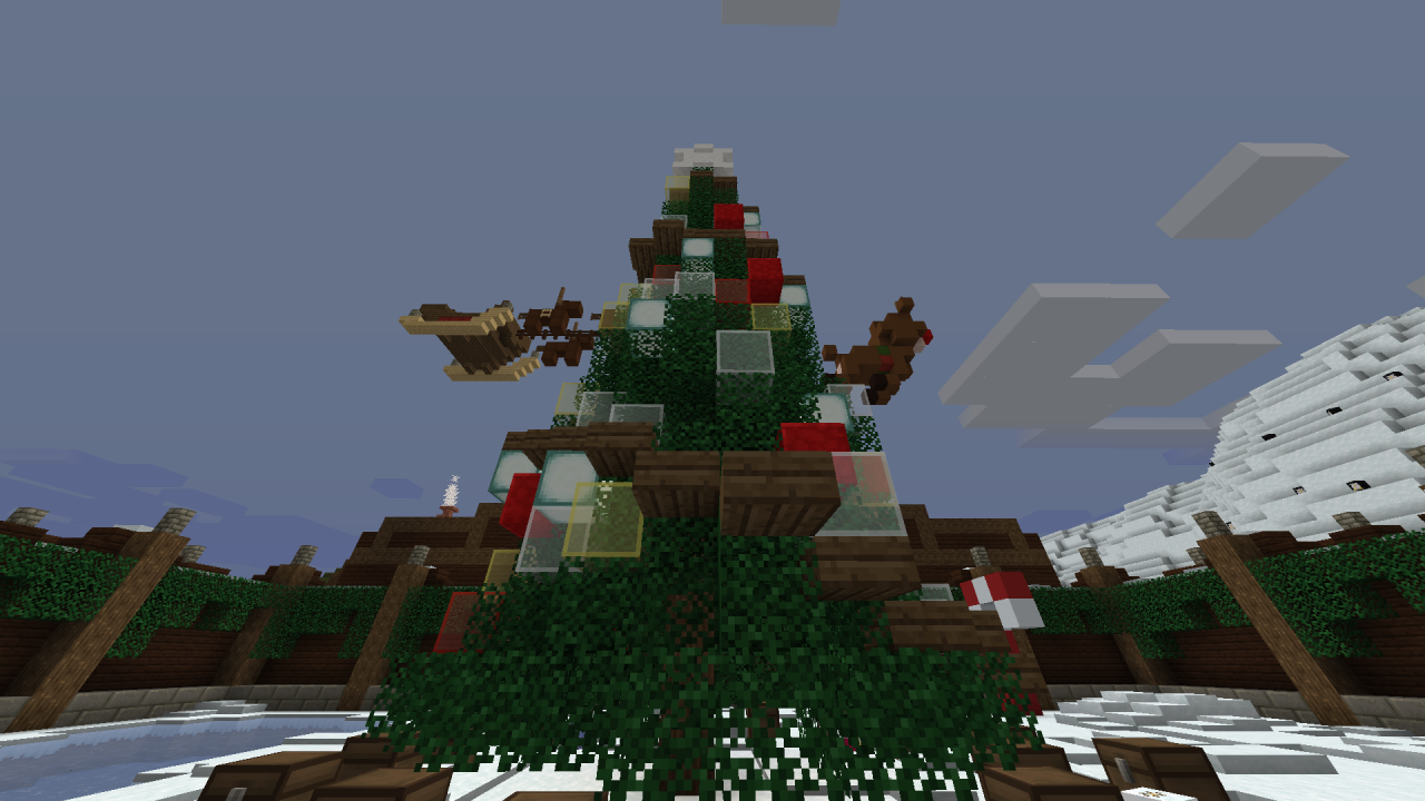 Festive Christmas Tree Minecraft Map