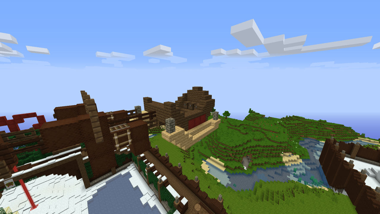 Santas Sleigh ! With Rudolph Minecraft Map