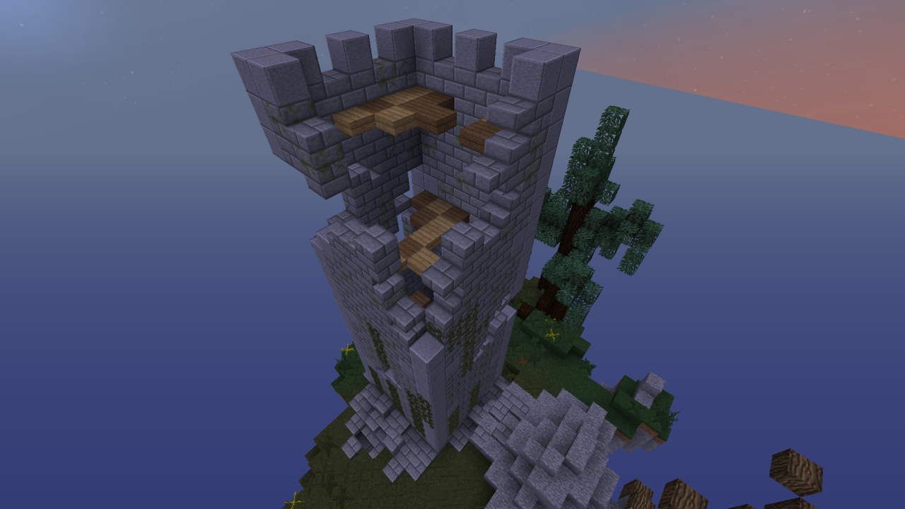 watch tower in ruins Minecraft Map