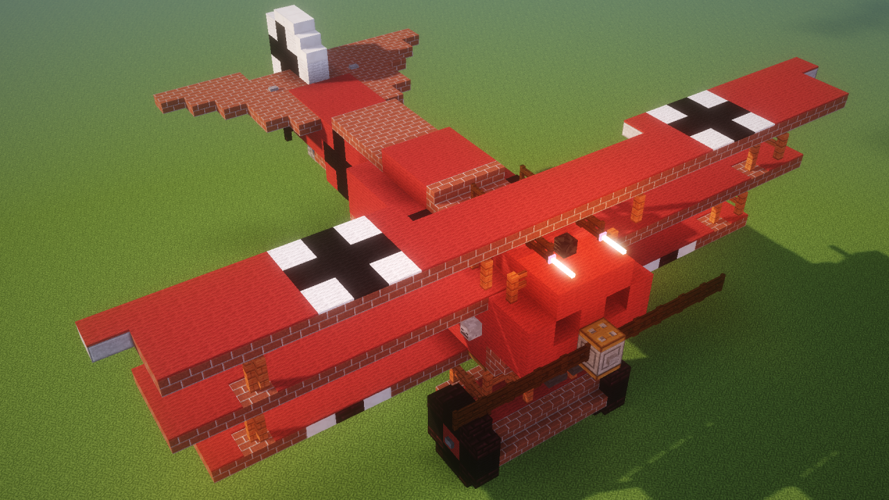 Fokker Dr.I 'Red Baron' (4:1 Scale) Minecraft Map
