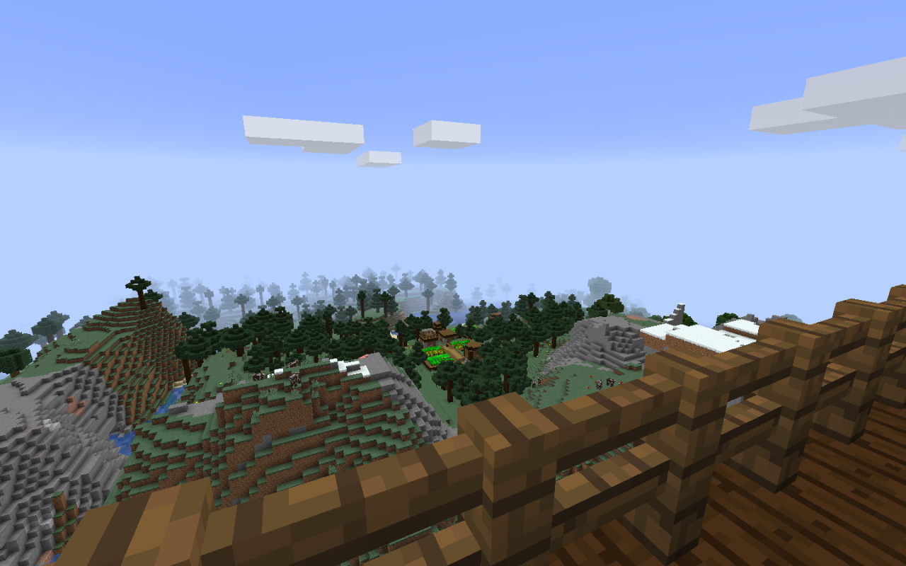 Snowy Mountain House Minecraft Map