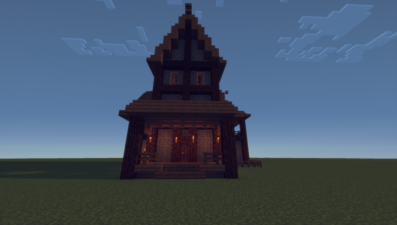 Village House balcony Minecraft Map