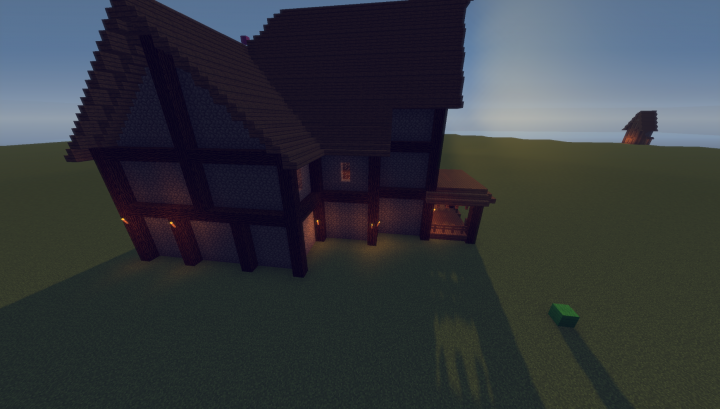 Village House balcony Minecraft Map