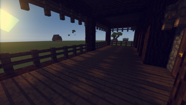 Village House balcony Minecraft Map