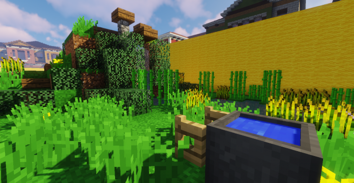 Modern/Medieval Park (New Center and Picnic Area) Minecraft Map