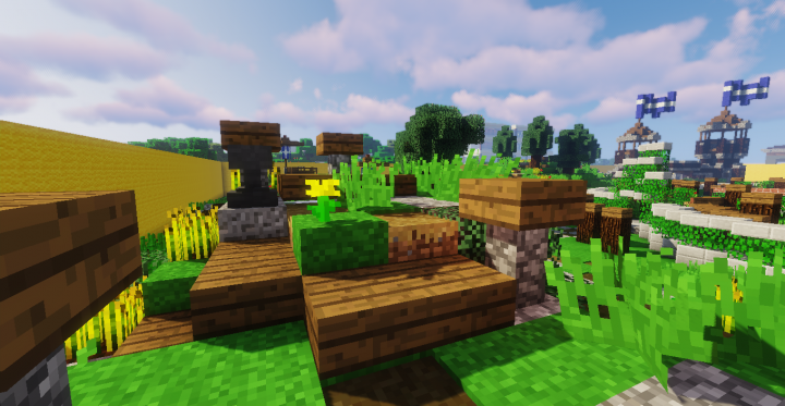 Modern/Medieval Park (New Center and Picnic Area) Minecraft Map