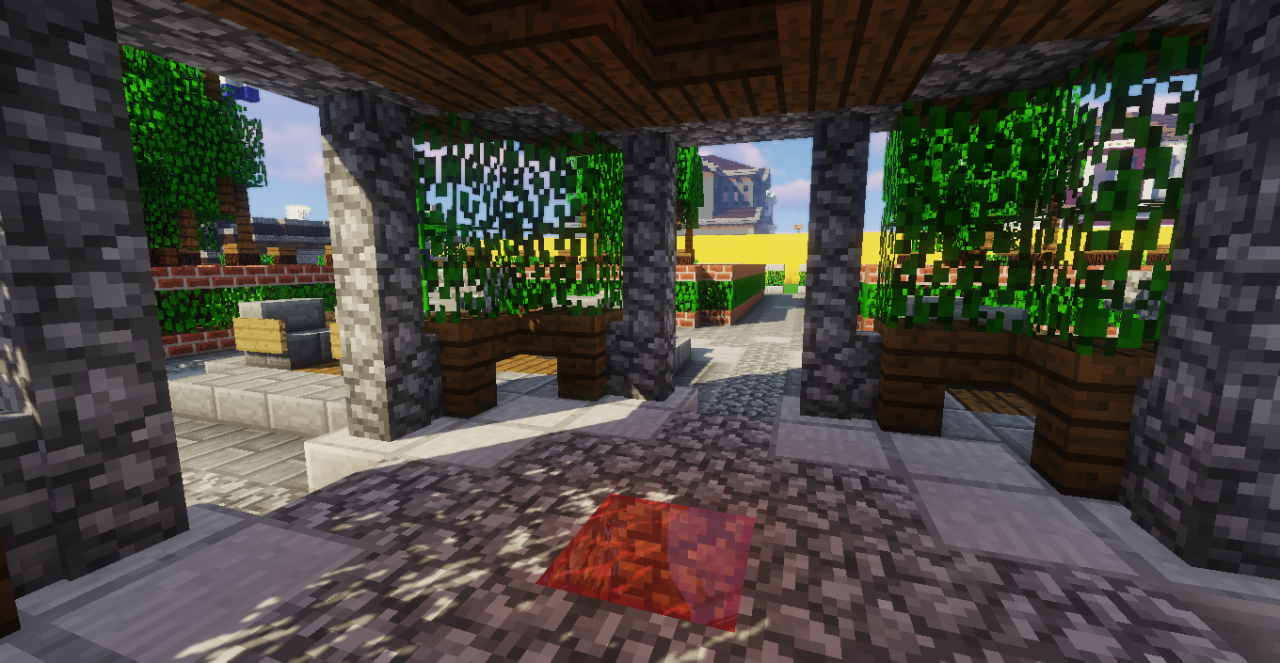 Modern/Medieval Park (New Center and Picnic Area) Minecraft Map