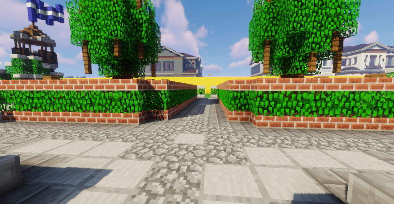 Modern/Medieval Park (New Center and Picnic Area) Minecraft Map