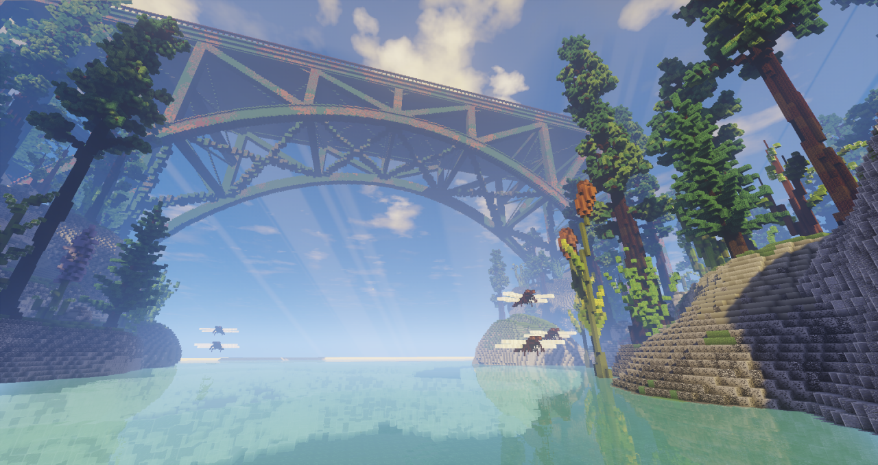 The Last of Us scene recreation Minecraft Map