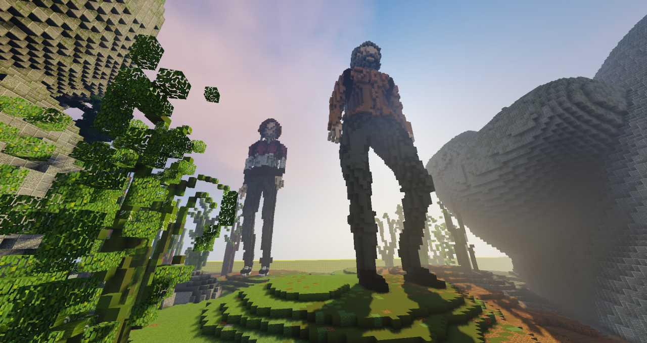The Last of Us scene recreation Minecraft Map