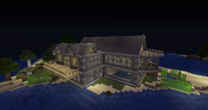 Beach-side Mansion by Bodhisativa Minecraft Map