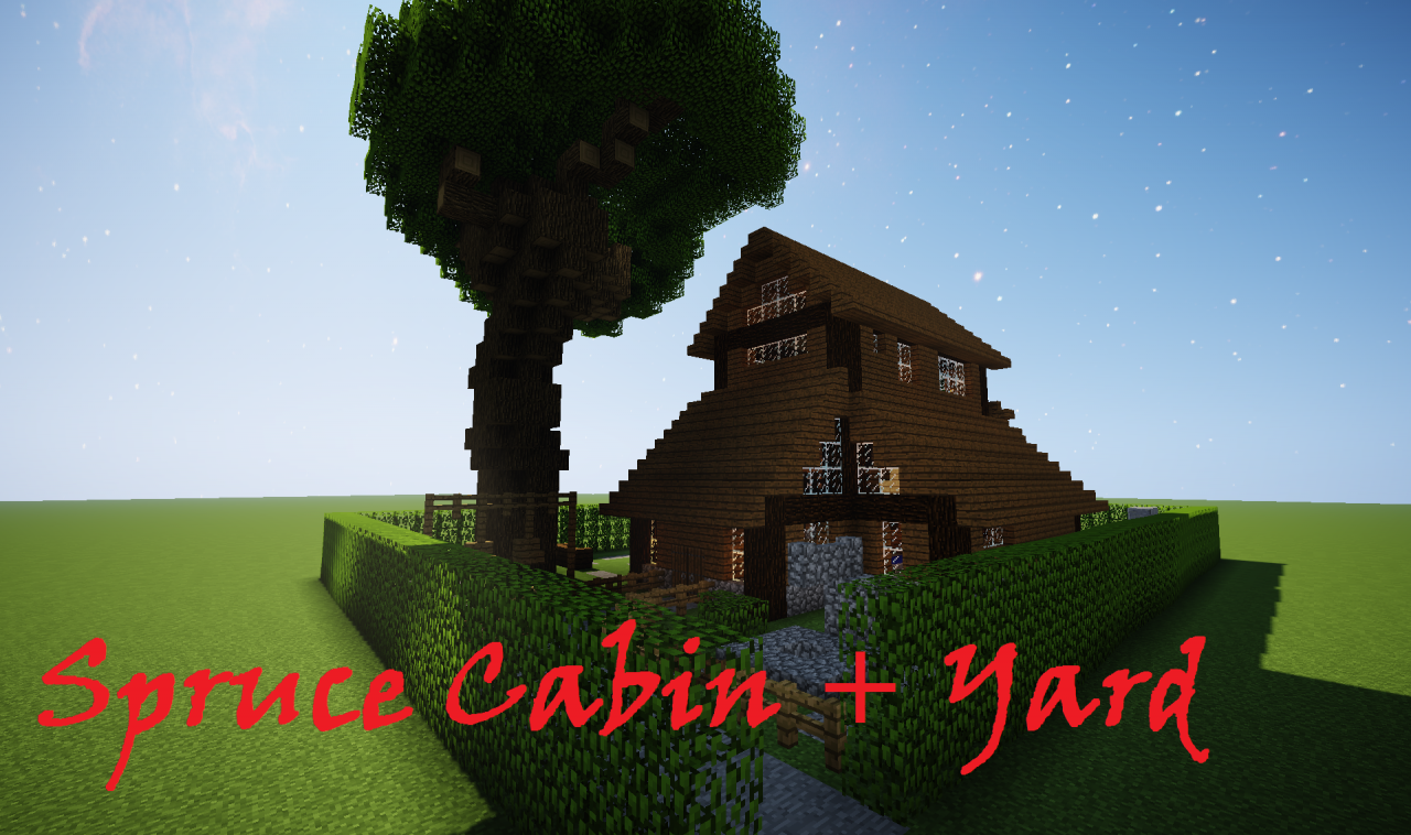 Spruce Cabin +YARD Minecraft Map