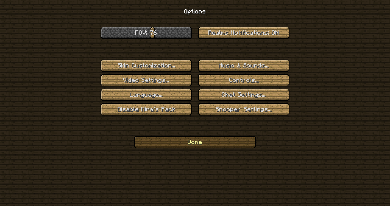 Miras Better GUI Minecraft Texture Pack