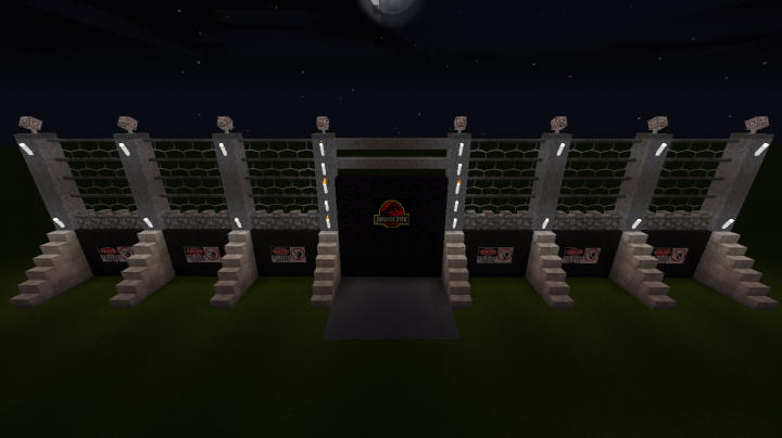 Raptor Paddock Fences Minecraft Map