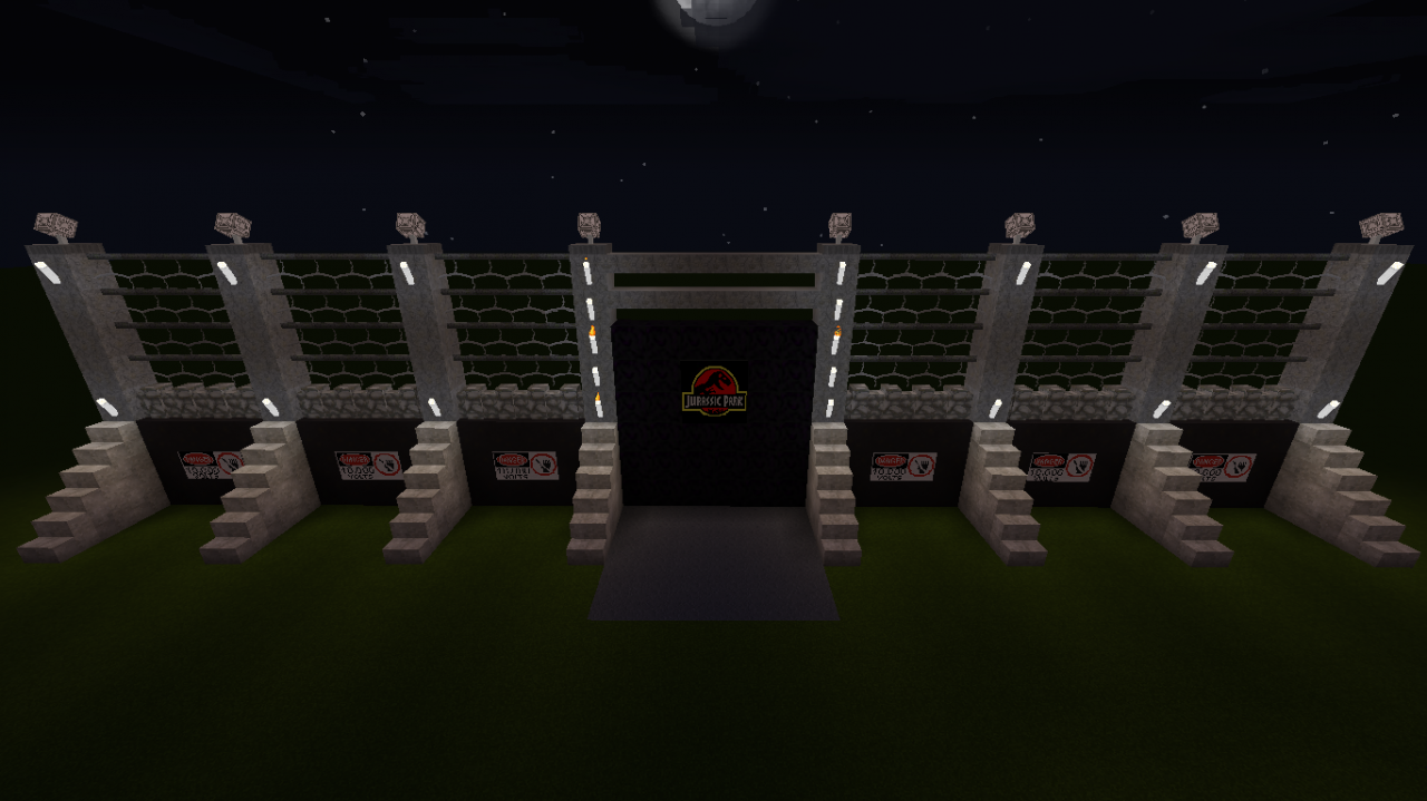 Raptor Paddock Fences Minecraft Map