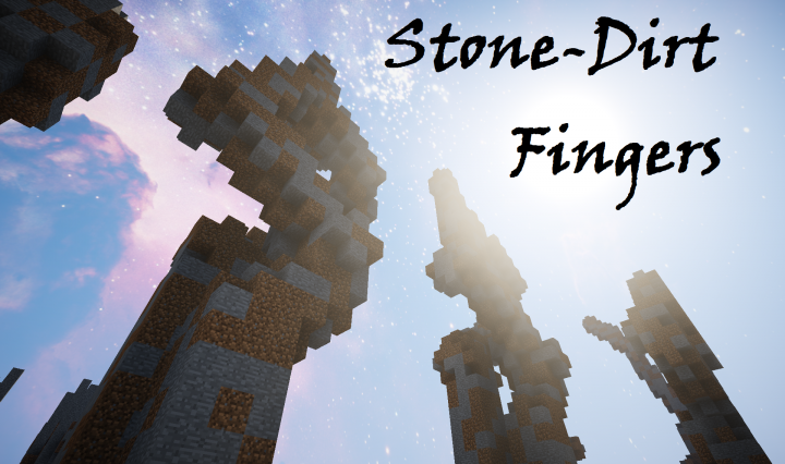 STONE DIRT FINGERS "20 Pack!" Minecraft Map