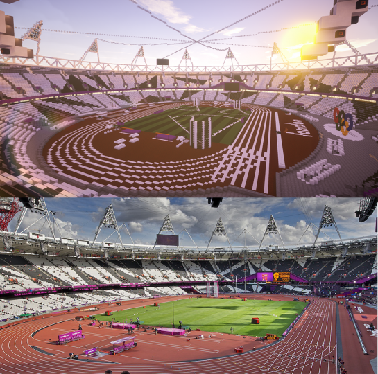 London 2012 Olympic Stadium Minecraft Map