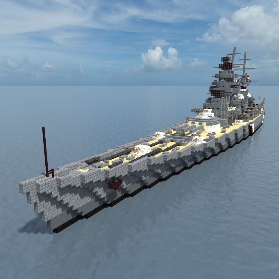 Fictional German Battleship - Siegfried - 2018 Rebuild Minecraft Map