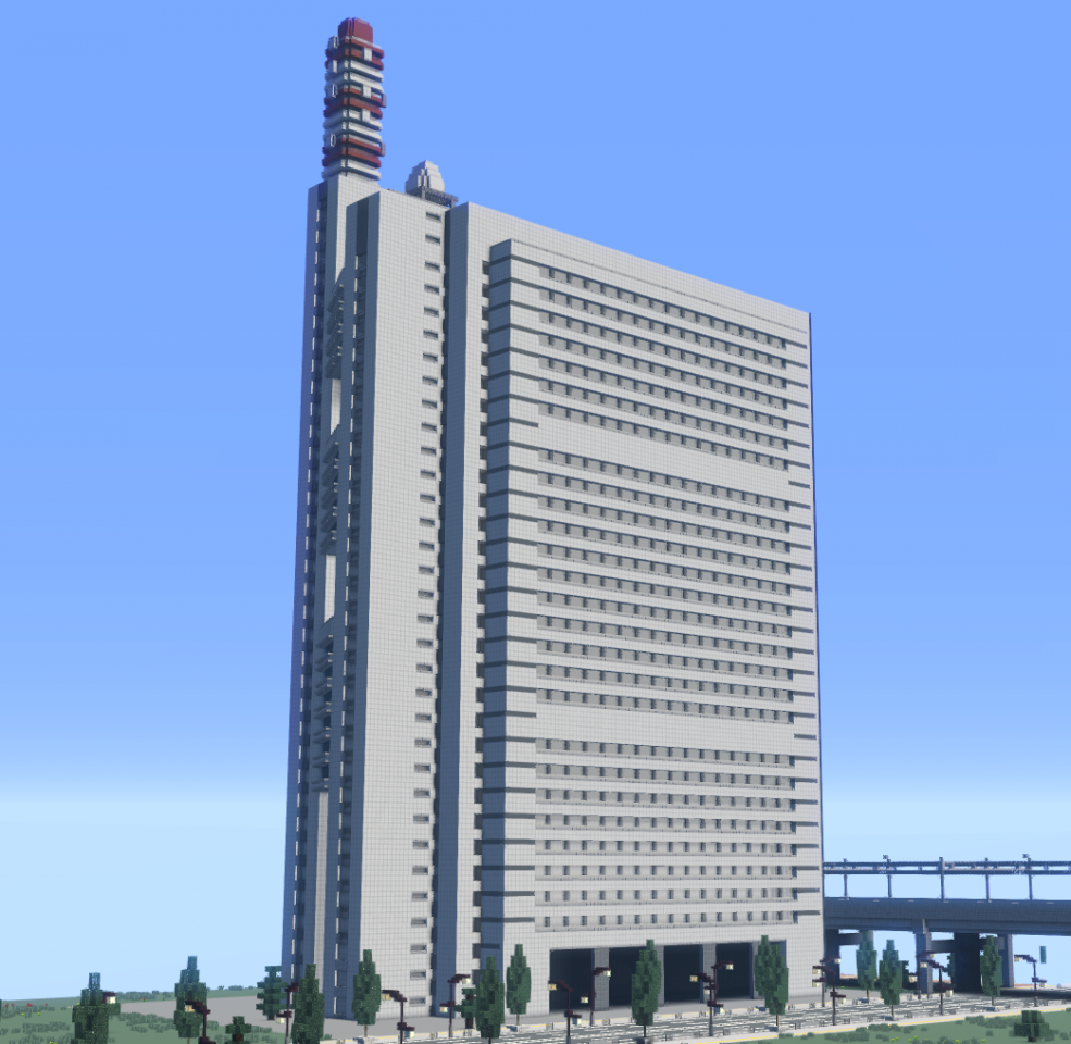 Japanese skyscraper Minecraft Map