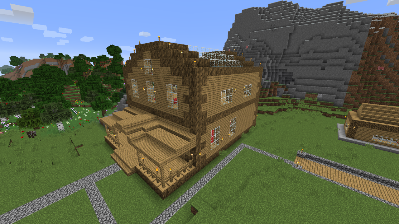 The Bedrock Breaker house and shack Minecraft Map