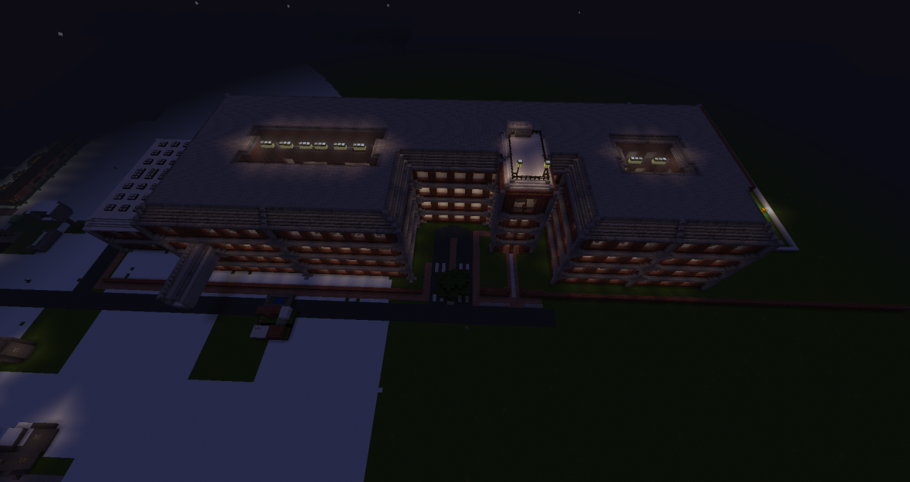 Finished the 1st Building of the School! Minecraft Map